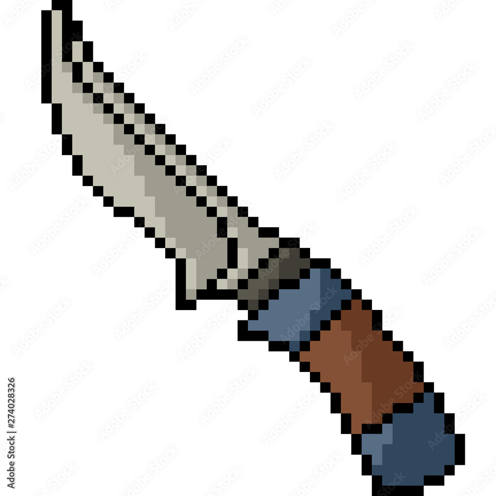 vector pixel art dagger Stock Vector | Adobe Stock