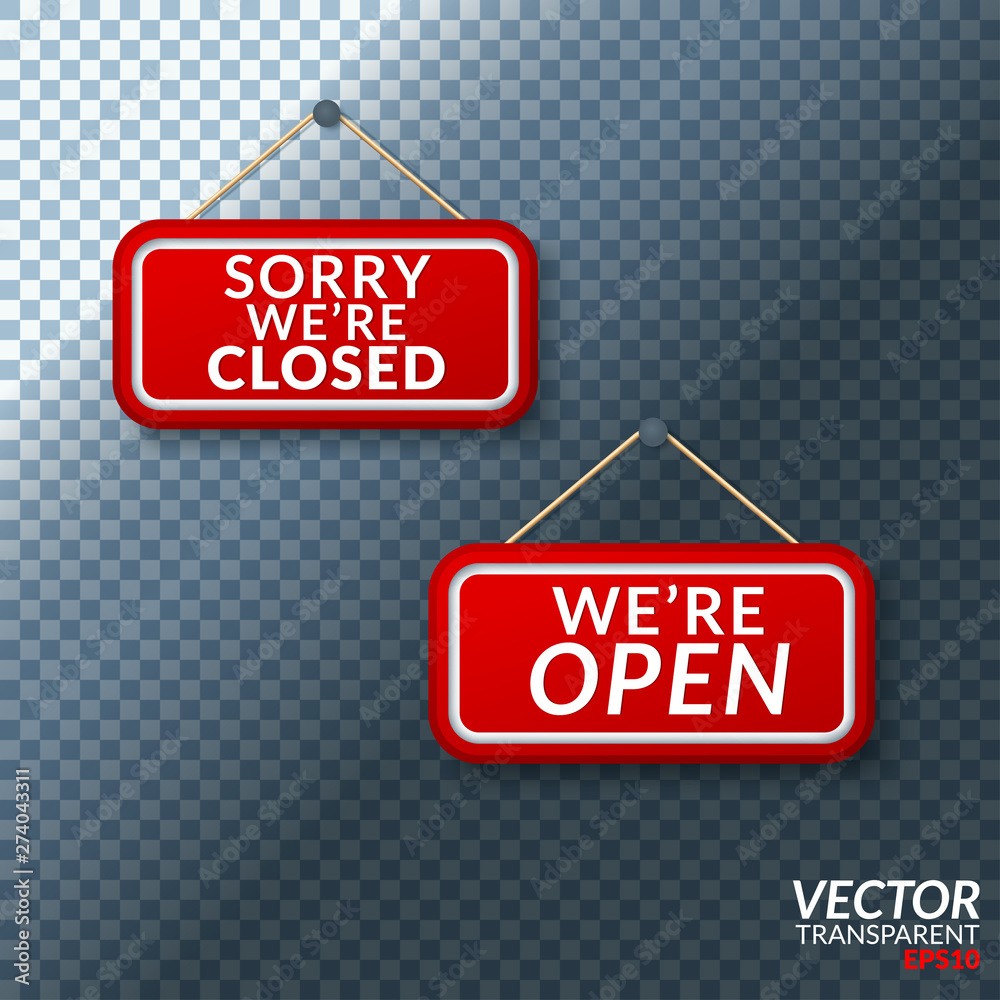 Open Sign With Transparent Background, Isolated on Transparent ...
