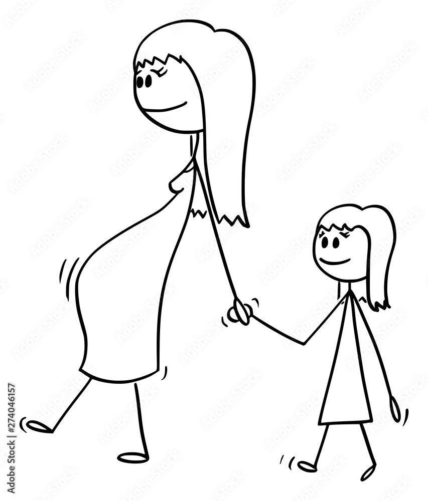 Pregnant Mom Stick Figure
