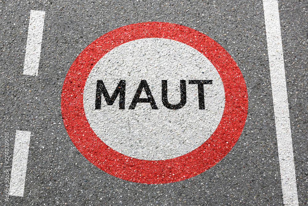 Maut Straße City auf einer Mautstraße bezahlen saubere Luft Maut-Straße ...