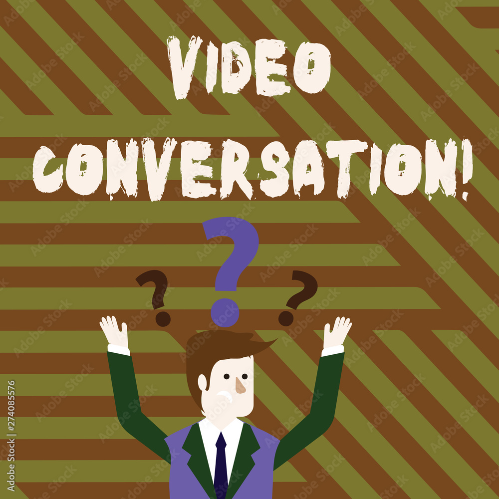 Conceptual hand writing showing Video Conversation. Concept meaning ... Conceptual hand writing showing Video Conversation. Concept meaning ...