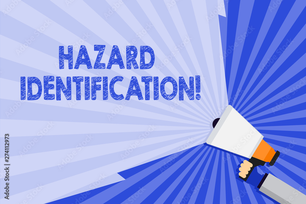 Word writing text Hazard Identification. Business photo showcasing ...