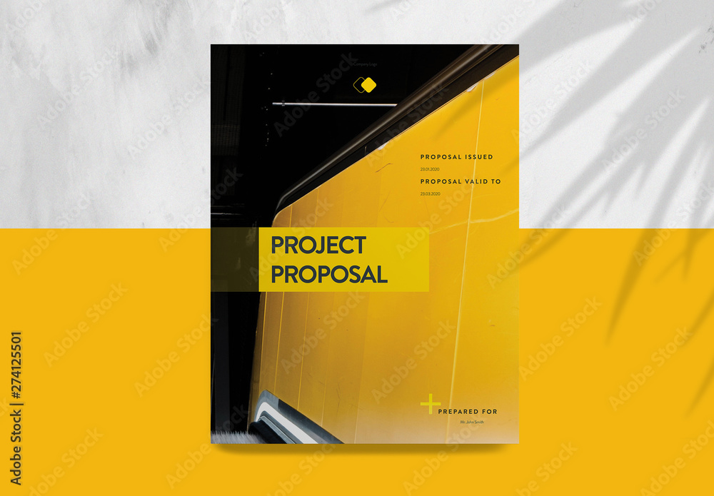 Yellow Proposal Layout Stock Template | Adobe Stock