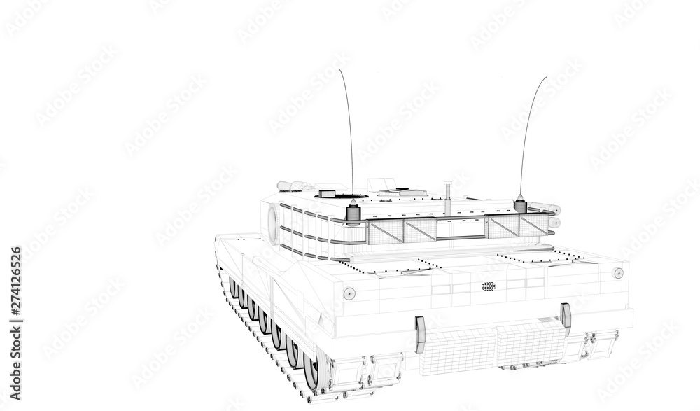 Tank M1A2 Abrams Stock Illustration | Adobe Stock
