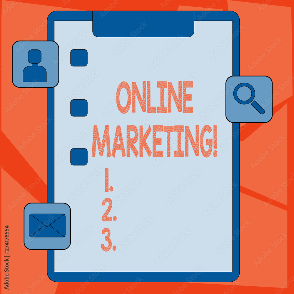 Handwriting text Online Marketing. Conceptual photo leveraging web ...