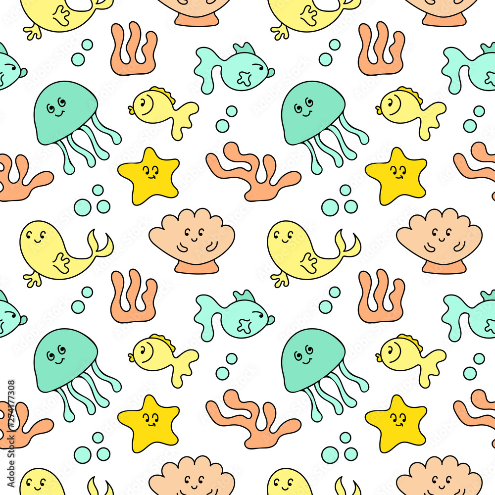 How To Draw Cute Sea Animals