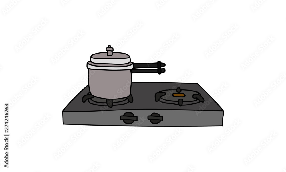 Pressure Cooker Cartoon