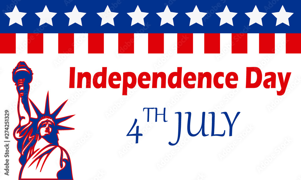 4 de julio, día de la Independencia de los EEUU Stock Vector | Adobe Stock
