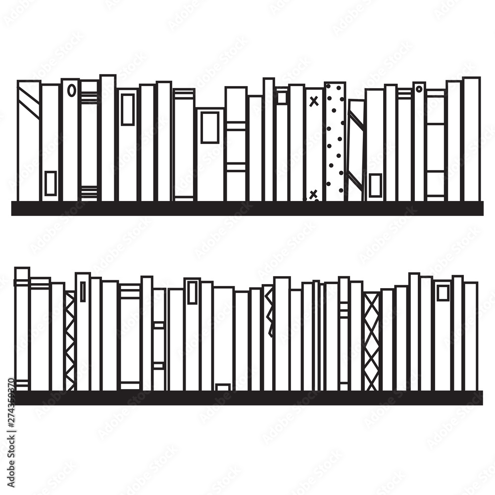 Bookshelf Silhouette at Ruby Mcdougall blog