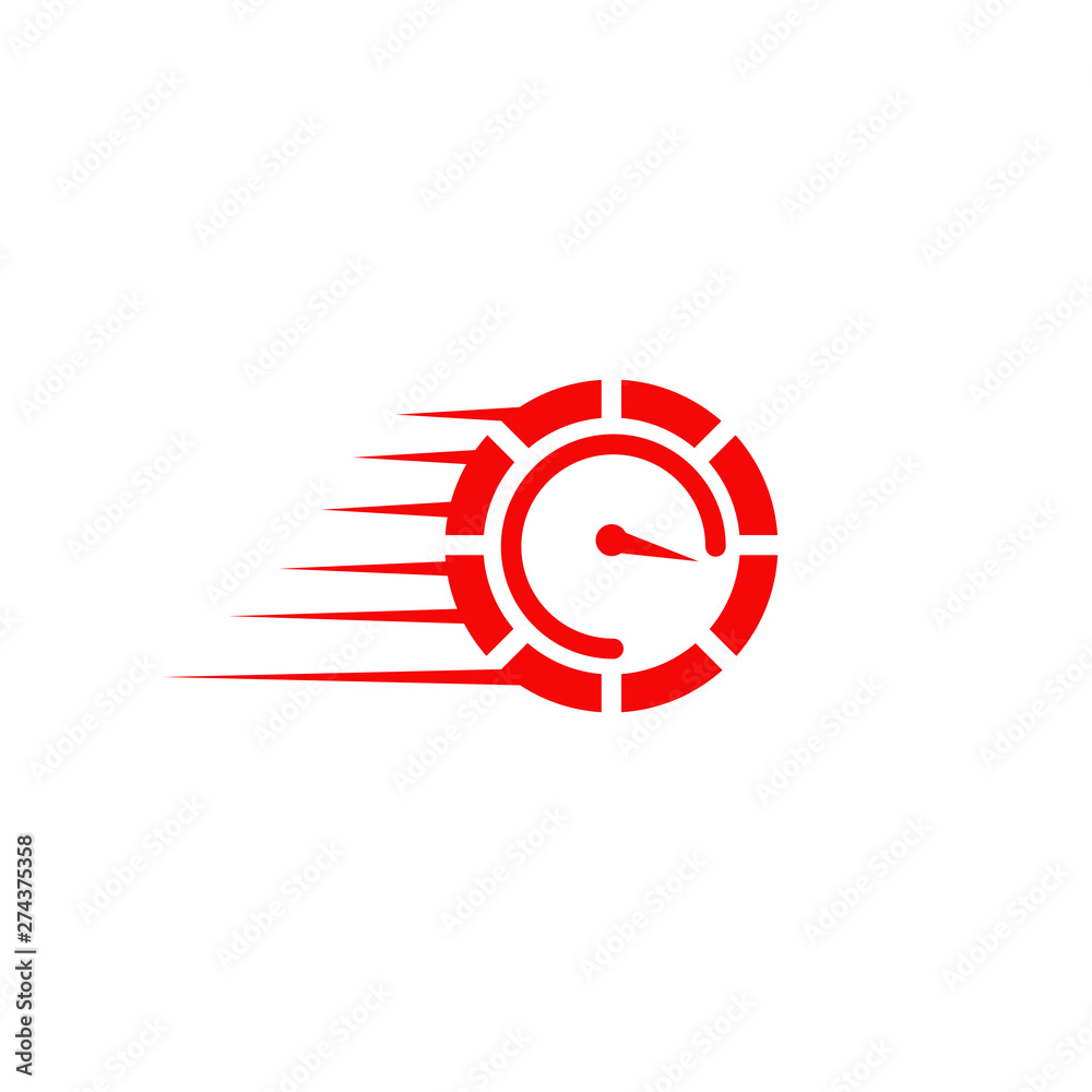 Speedometer logo icon design vector template Stock Vector | Adobe Stock