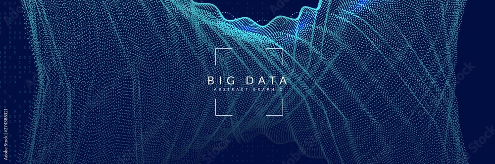 Deep learning concept. Digital technology abstract background ...