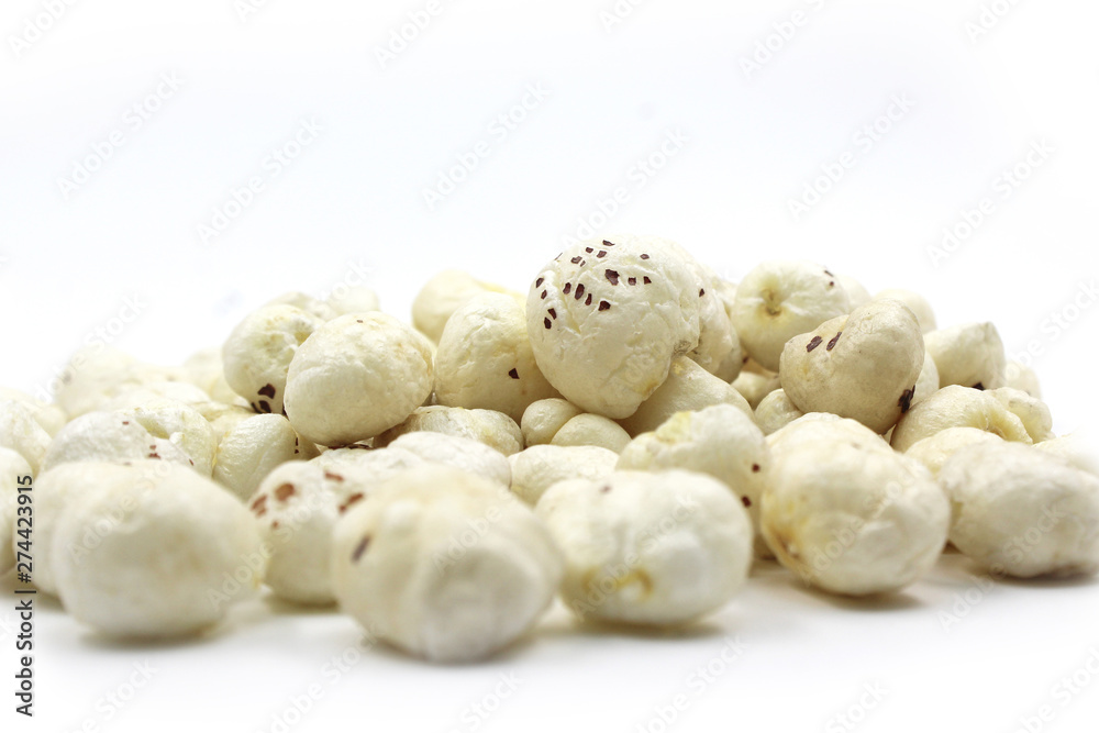 Fox Nuts also known as Makhana in India. Lotus seeds closeup. Photos ...