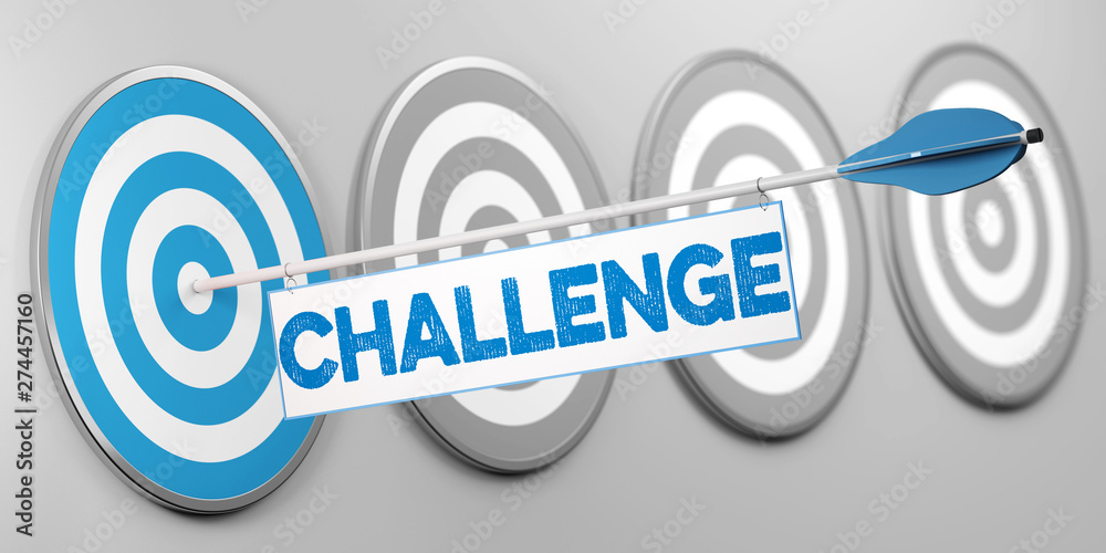 Challenge / Challenge on target Stock Illustration | Adobe Stock