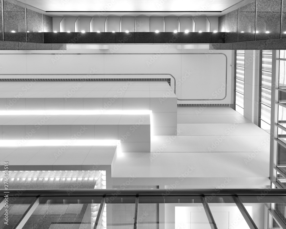 ceiling and levels in an office building Stock Photo | Adobe Stock