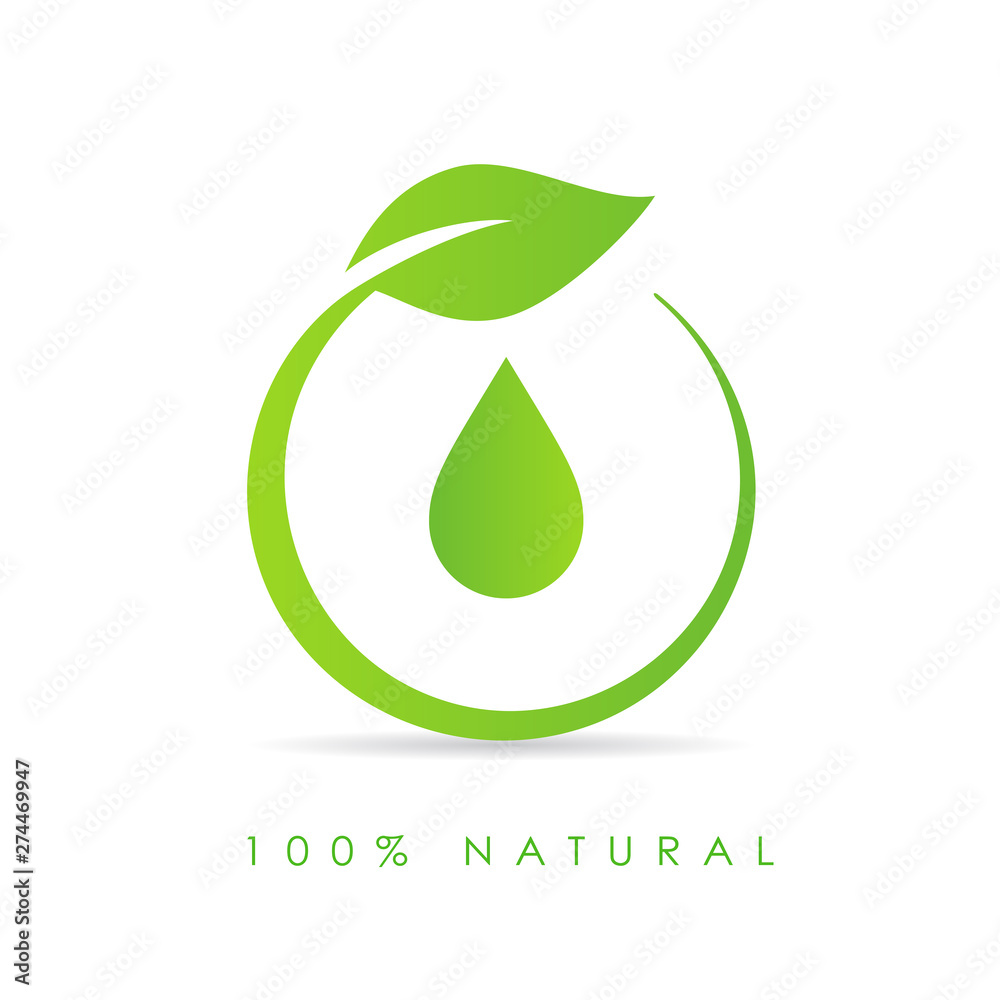 Natural oil drop icon Stock Vector | Adobe Stock