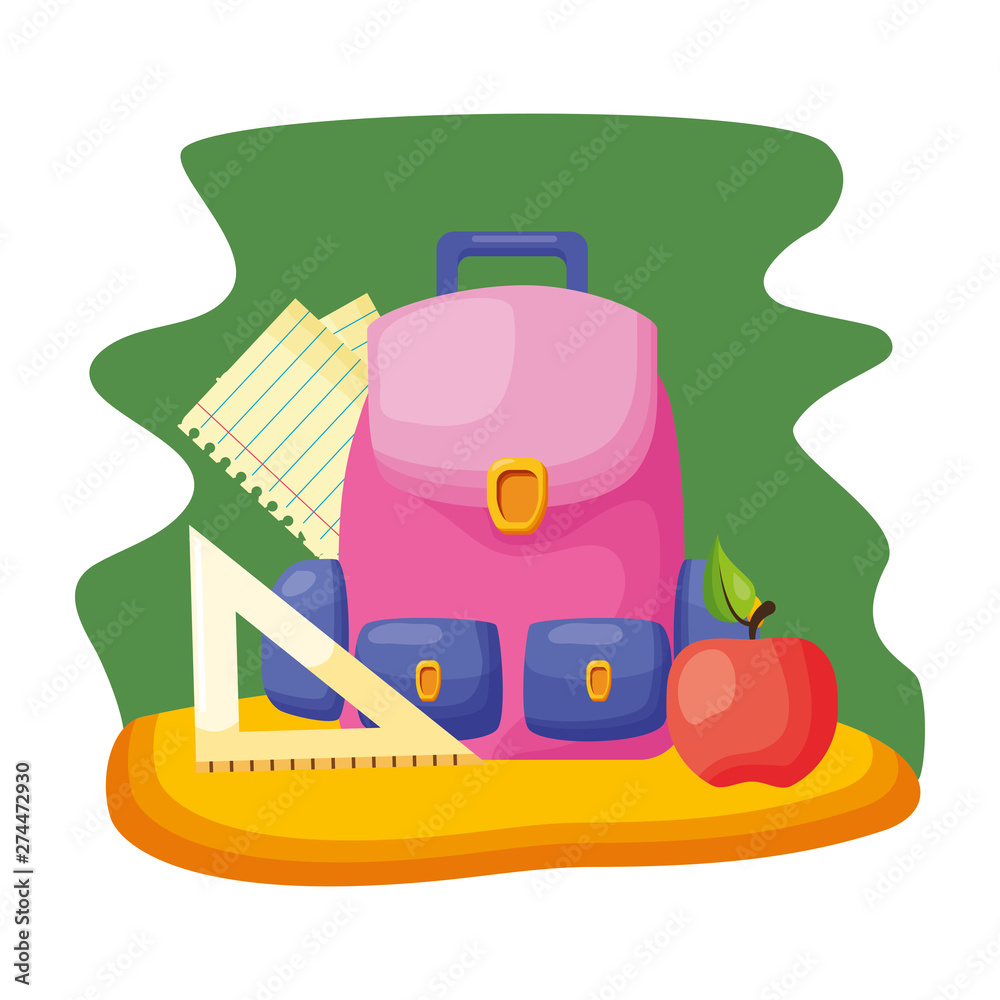 regreso a clases poster Stock Vector | Adobe Stock