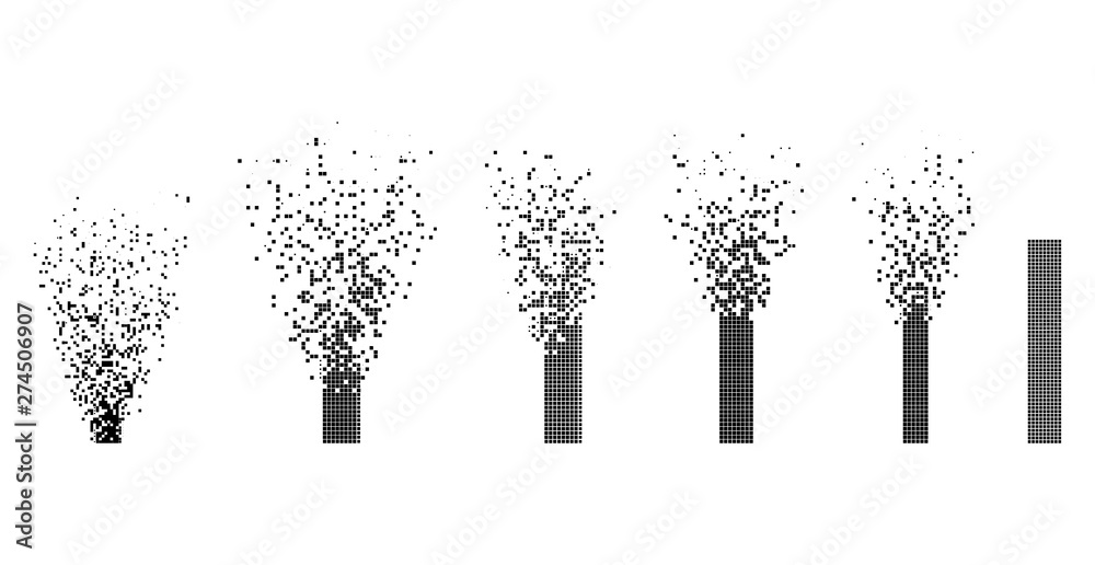 Vector dot rectangle integration flat abstraction. Vector style is a ...