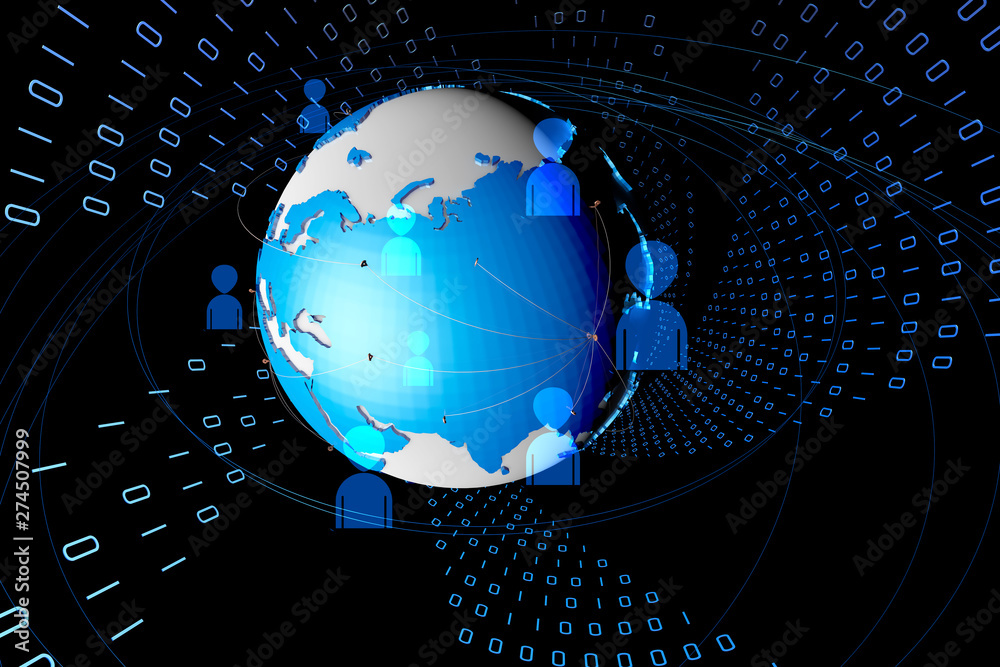 Future Earth Technology, Earth Network Information Transmission Stock ...
