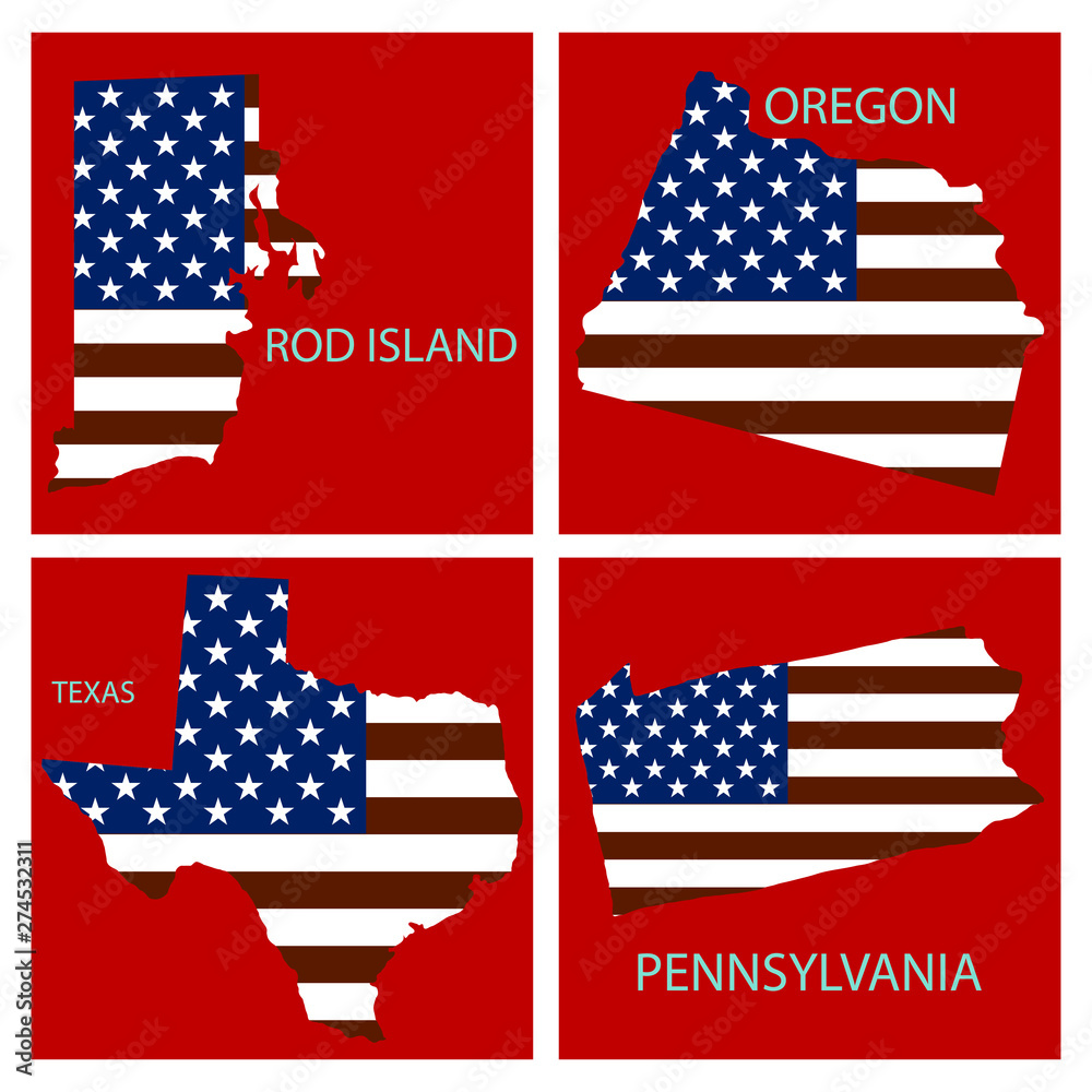 Poster Map Of United States Of America With State Names Flag Print Map poster-map-of-united-states-of-america-with-state-names-flag-print-map