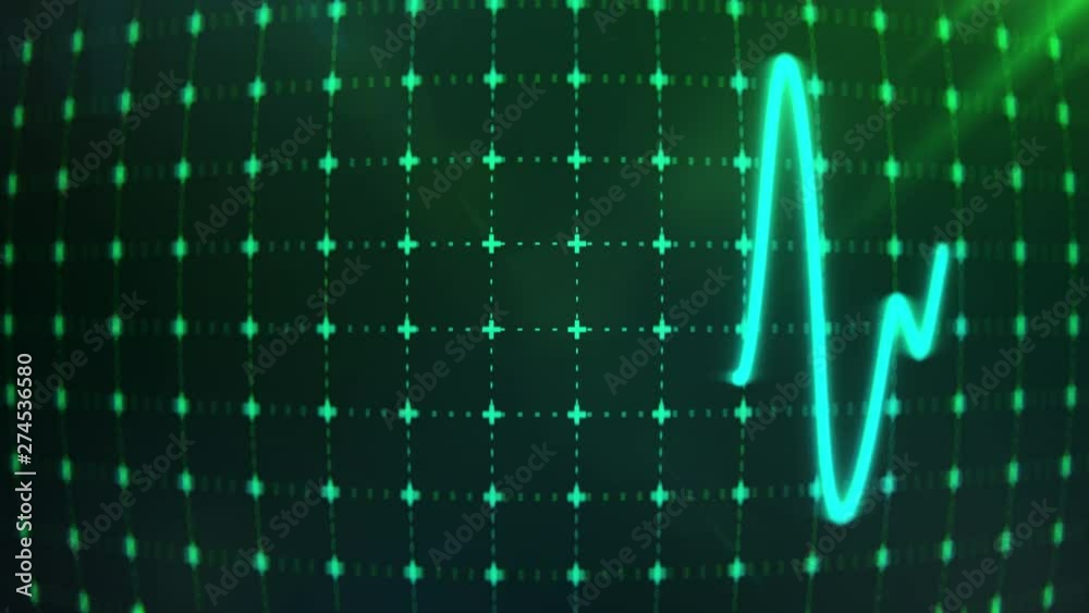 Vidéo Stock Death symbol on patient's cardiogram, heart disease concept ...