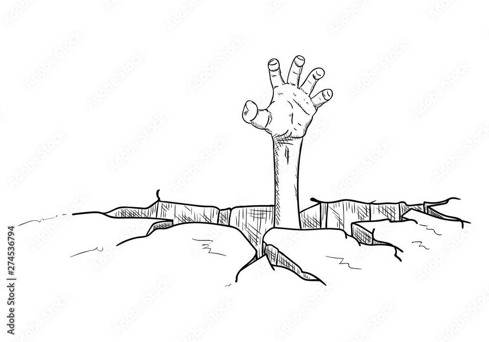 Drowning Hand Art