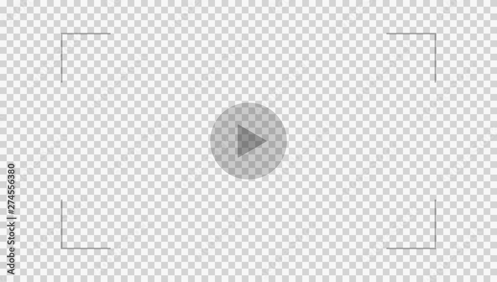 Overlay play video . Stock Vector | Adobe Stock