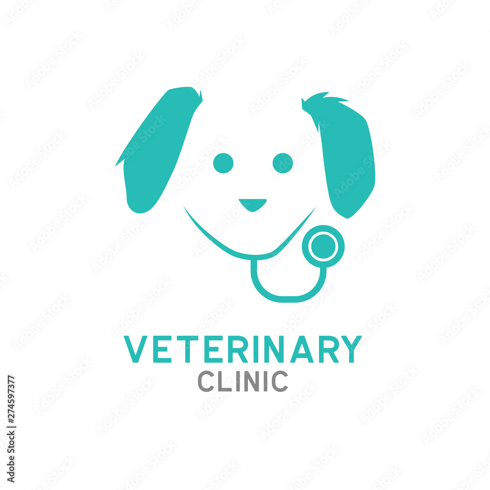 veterinary logo with text space for your slogan tagline, vector ...