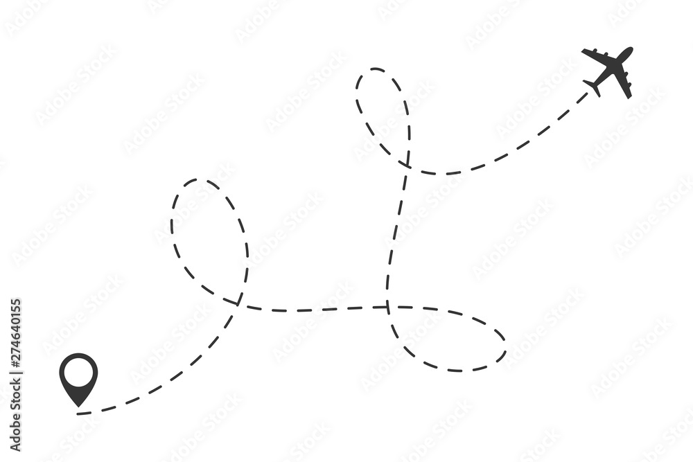 Vecteur Stock Path route icon template black color editable. Path route ...