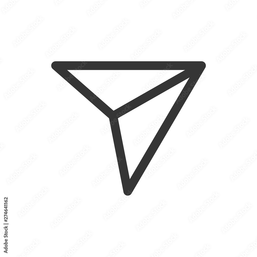 Send Social Media icon template black color editable. Send Social Media ...
