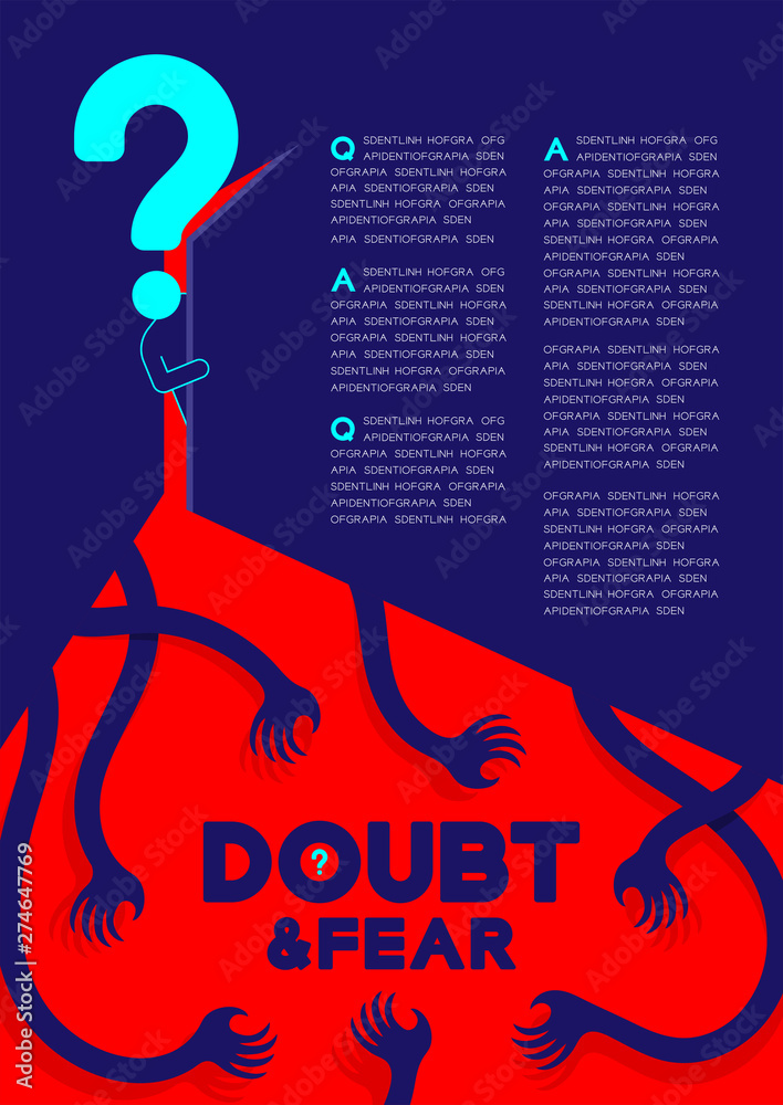 Man pictogram and question mark open the door to dark room with shadow ...