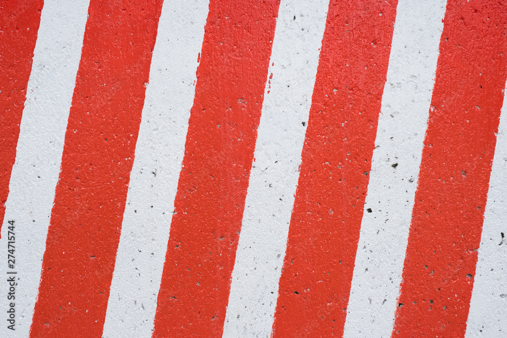 peinture zebra rouge attention danger signalétique hachure blanc béton ...