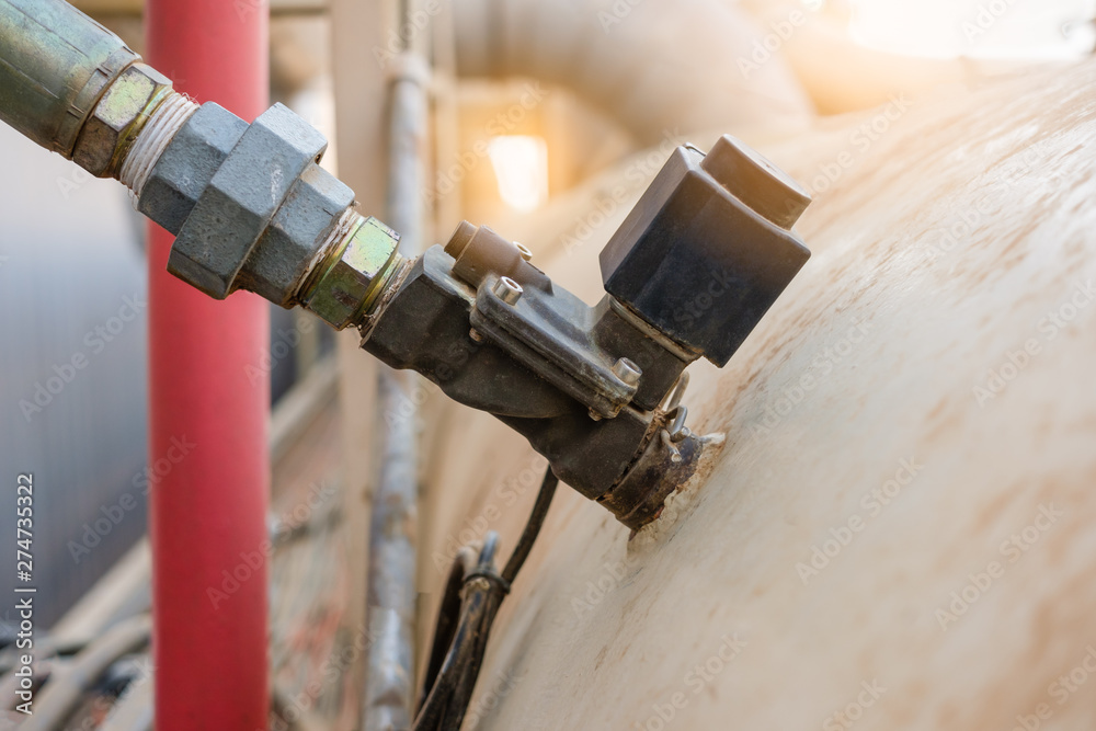 Solenoid valve control the release of air into the exhaust pipe to blow ...