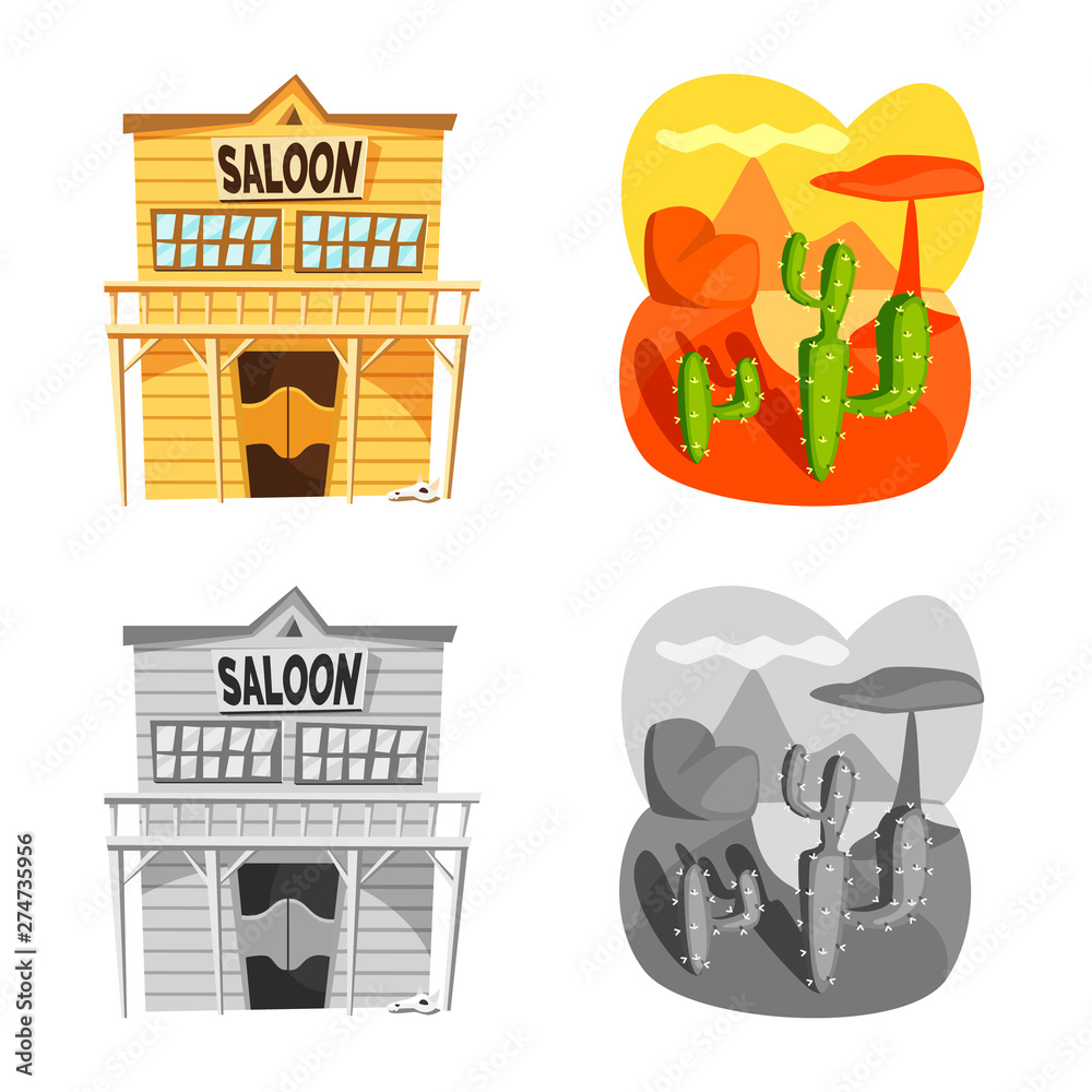 Vector illustration of texas and history icon. Collection of texas and ...