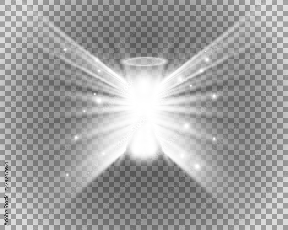 Christmas angel. Vector illustration. Angel on a transparent background ...