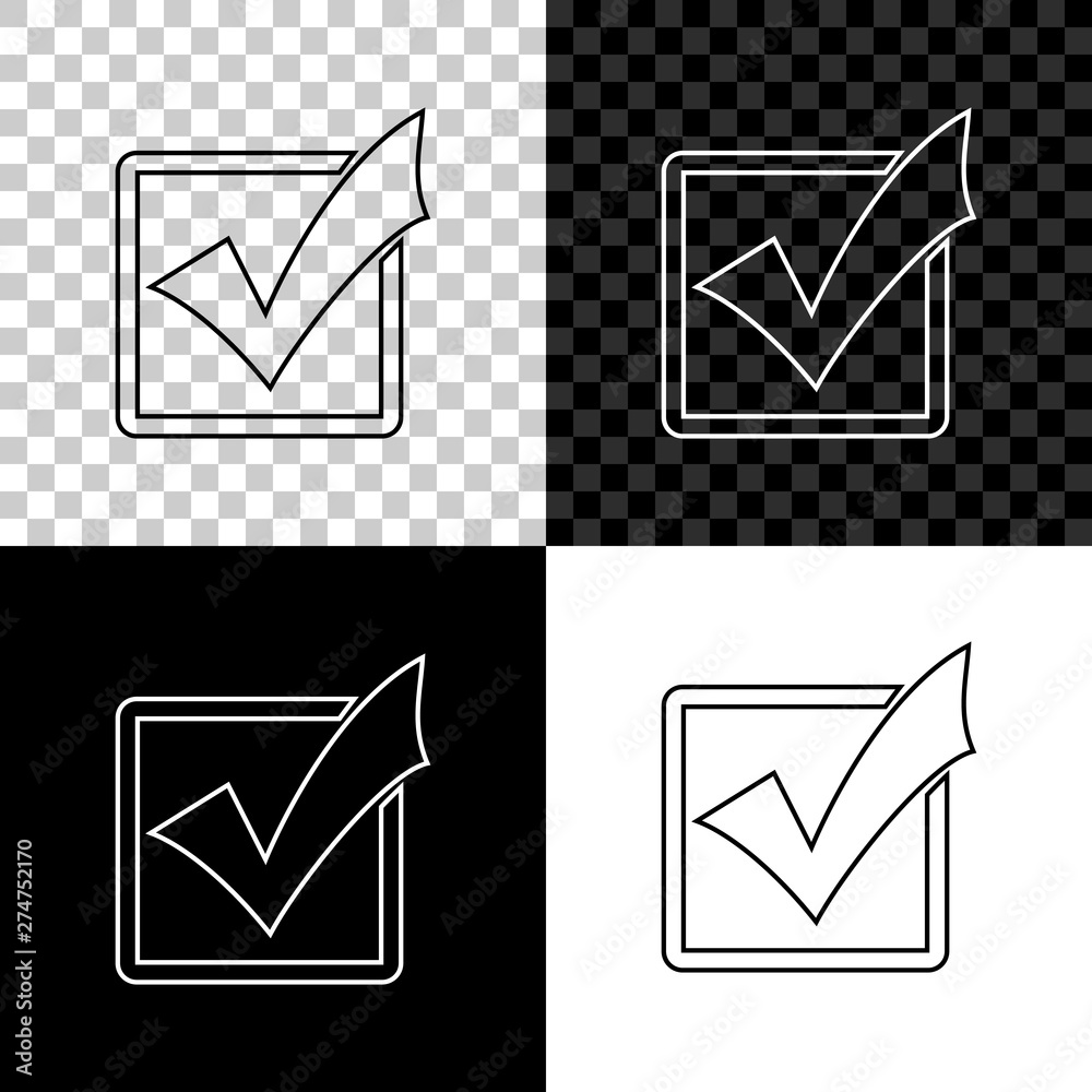 Black Check Mark In Box