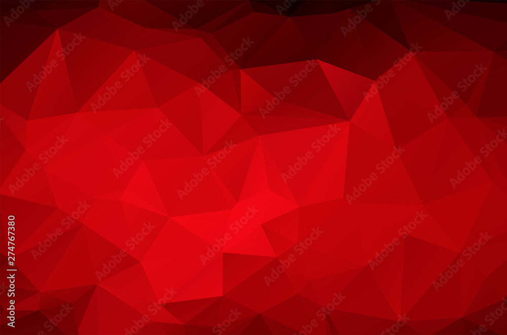 Red Low poly crystal background. Polygon design pattern. environment ...