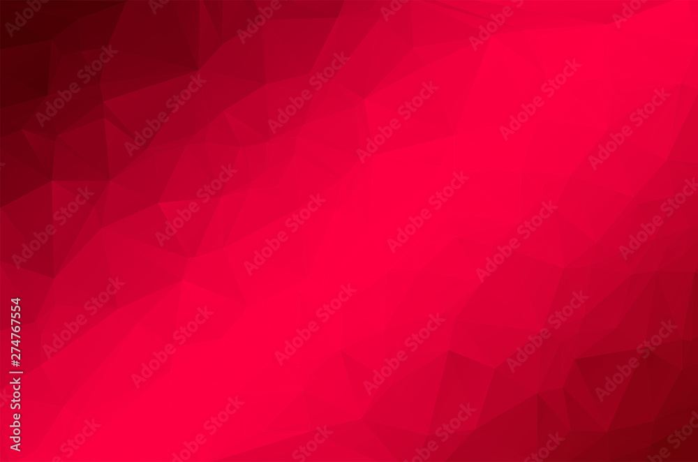 Red Low poly crystal background. Polygon design pattern. environment ...