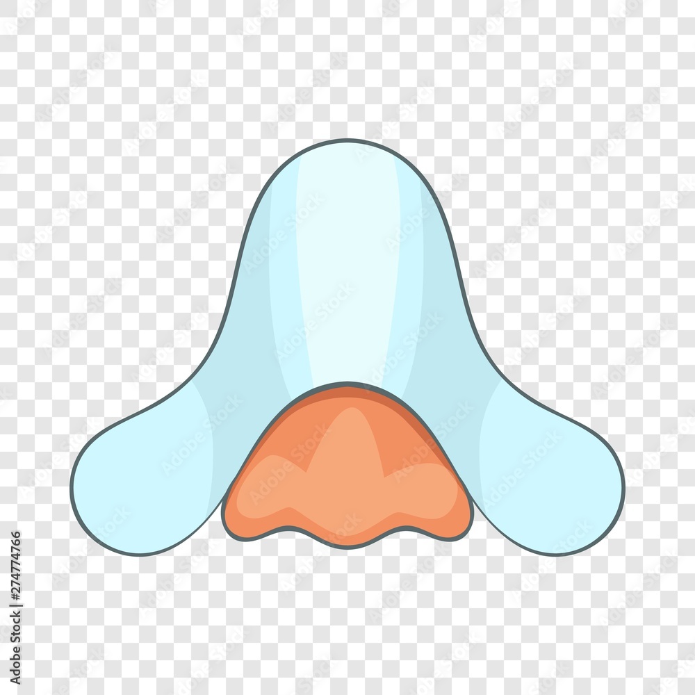 Nose clean strip icon. Cartoon illustration of nose clean strip vector ...