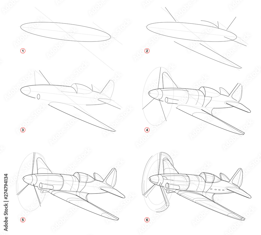 Fighter Jet Drawing Step Step