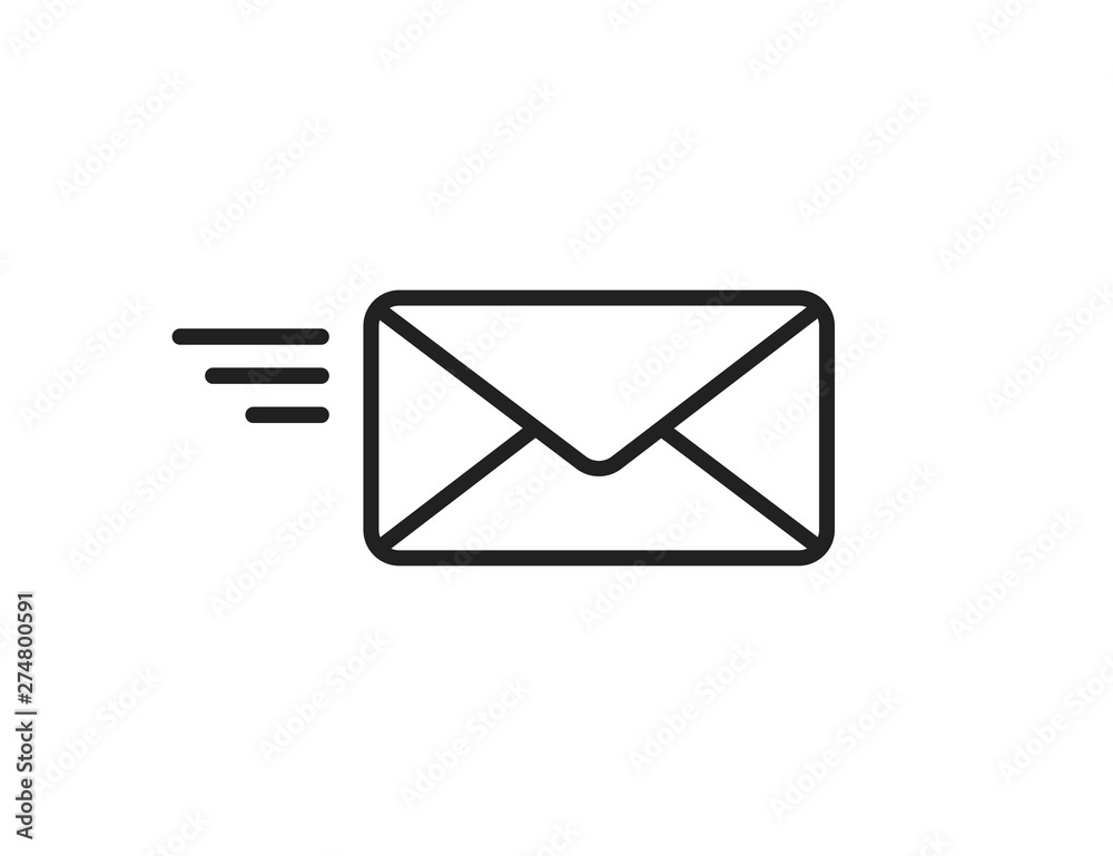 Mail Flying Icon Sending Mail Sign Isolated Element Communication mail-flying-icon-sending-mail-sign-isolated-element-communication