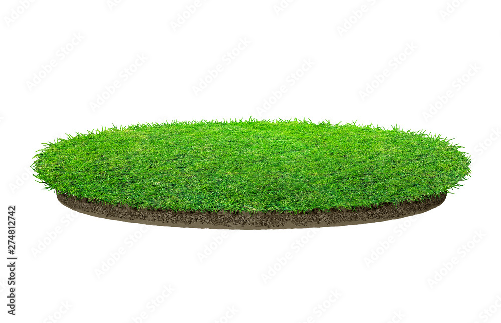Abstract green grass texture for background. Circle green grass pattern ...
