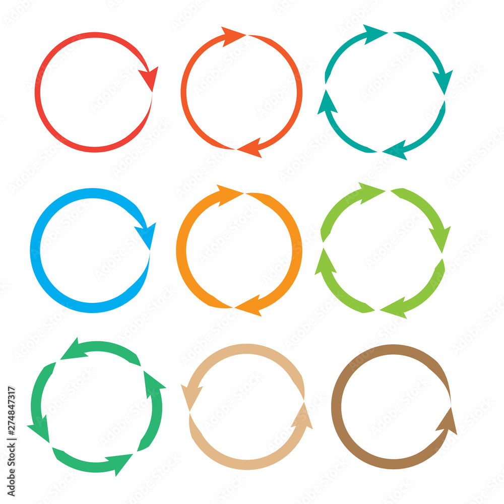 Arrow pictogram refresh. Reload and rotation loop sign. Stock Vector | Adobe Stock