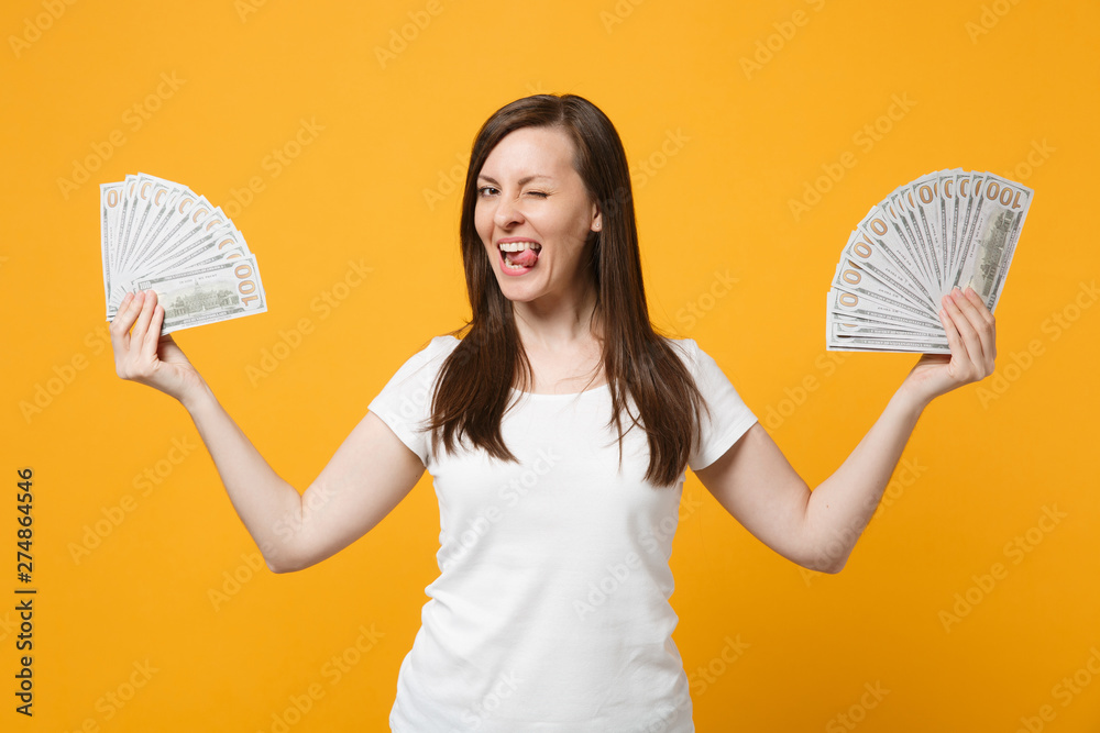 White People Holding Money