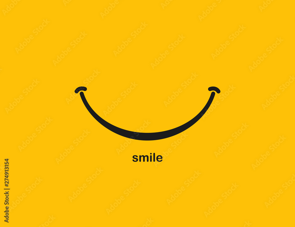 Smile icon logo, emoji face. Vector illustration Stock Vector | Adobe Stock