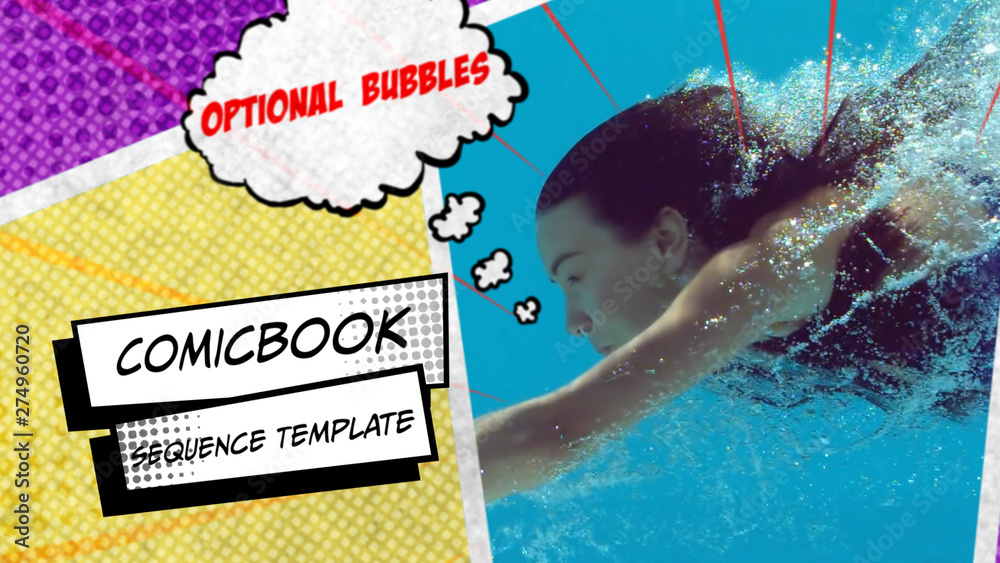 Comicbook Sequence Stock Template | Adobe Stock