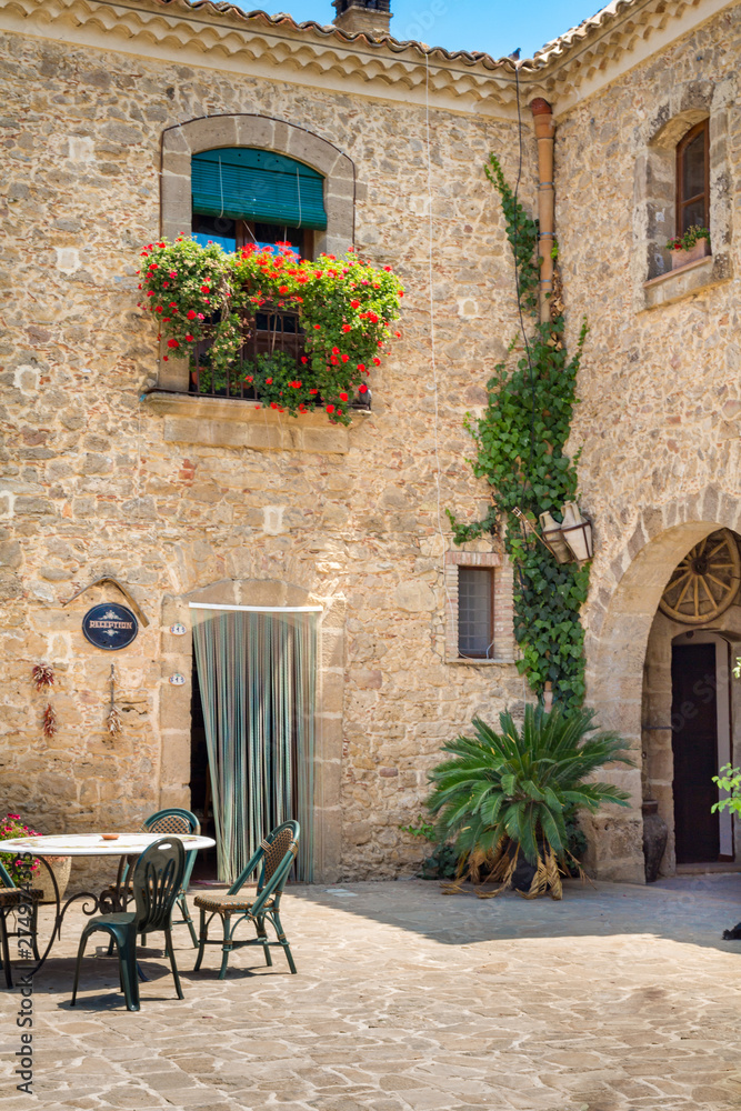 Italian Villa Courtyard