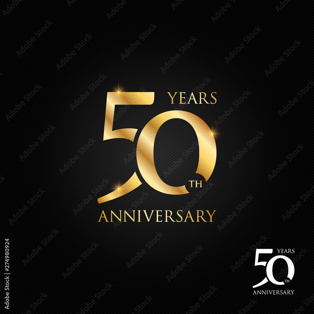 50 years anniversary logo, icon and symbol vector illustration Stock ...