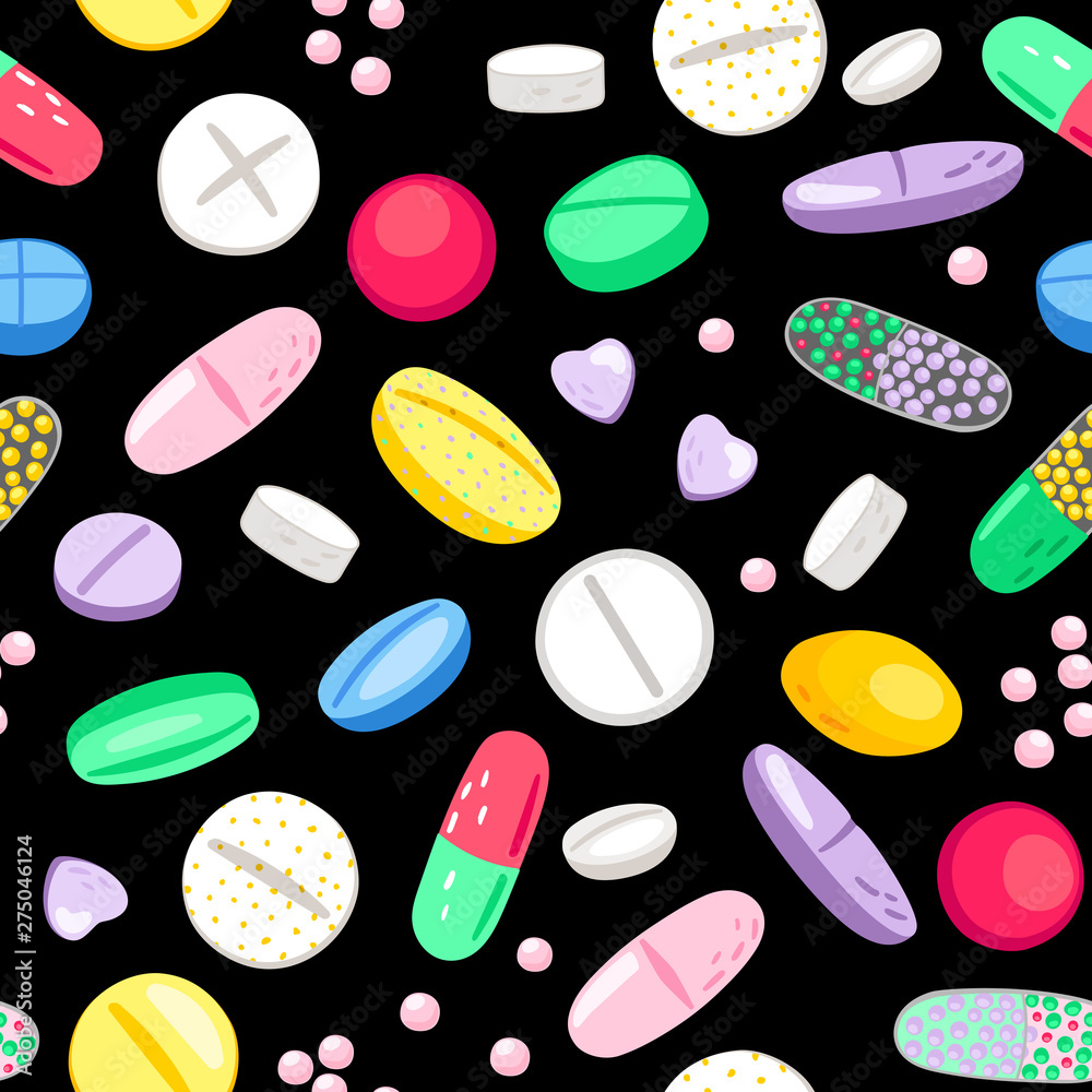 Colorful Pills Background
