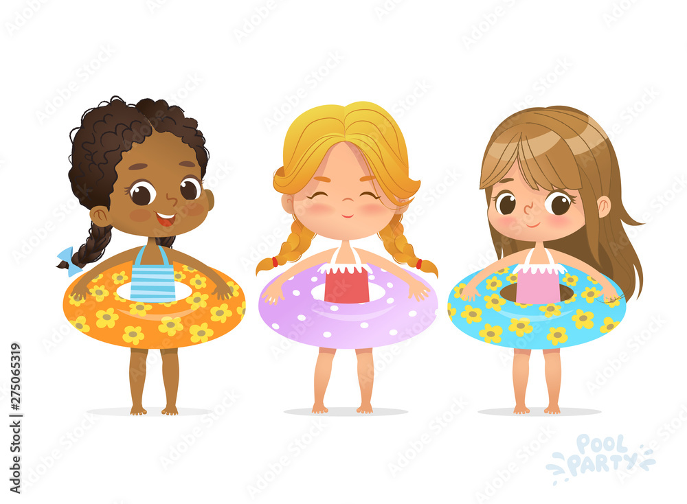 Girls Vacation Clip Art