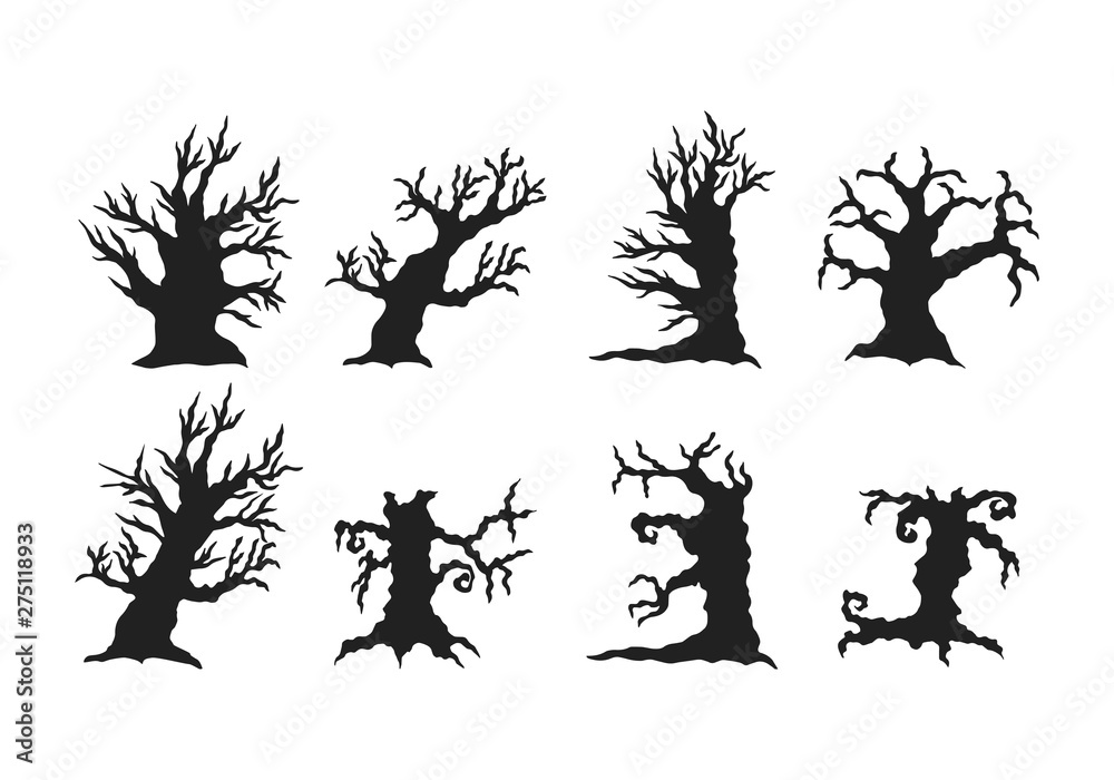 Graveyard Tree Silhouette